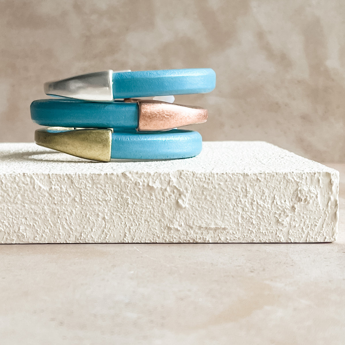 Breakaway Bracelet Caribbean Blue/Copper – Diana Kauffman Designs